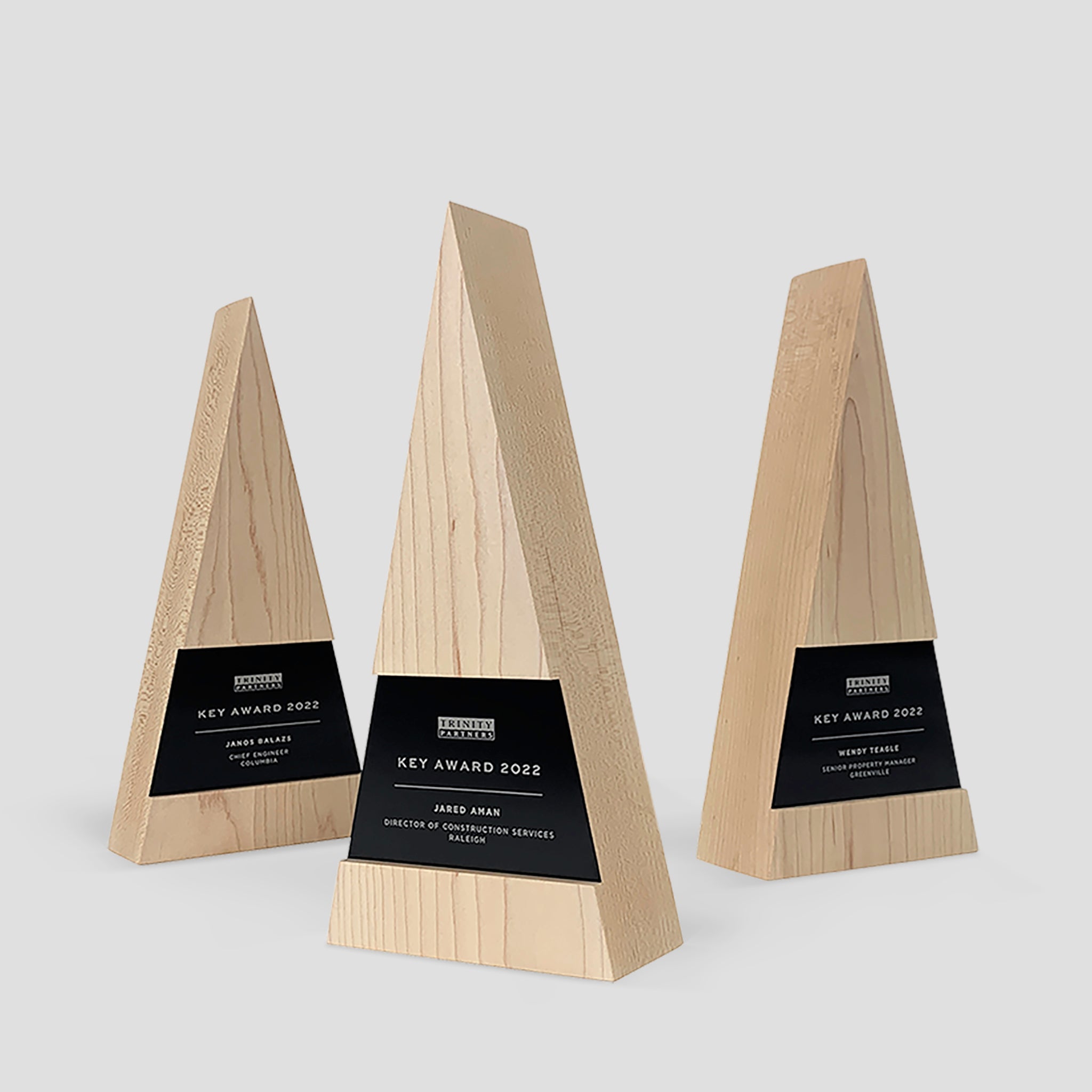 Figura Trigonum - Custom Triangle Trophy in Wood & Metal – Trophyology