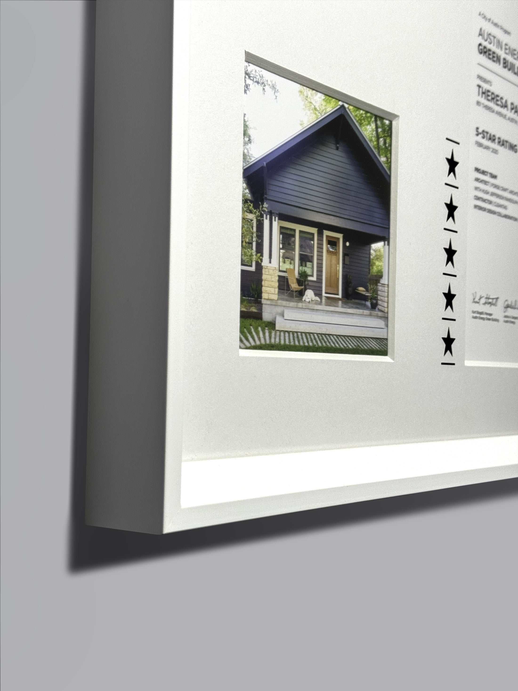 Modern Framed Award Certificate by Trophyology